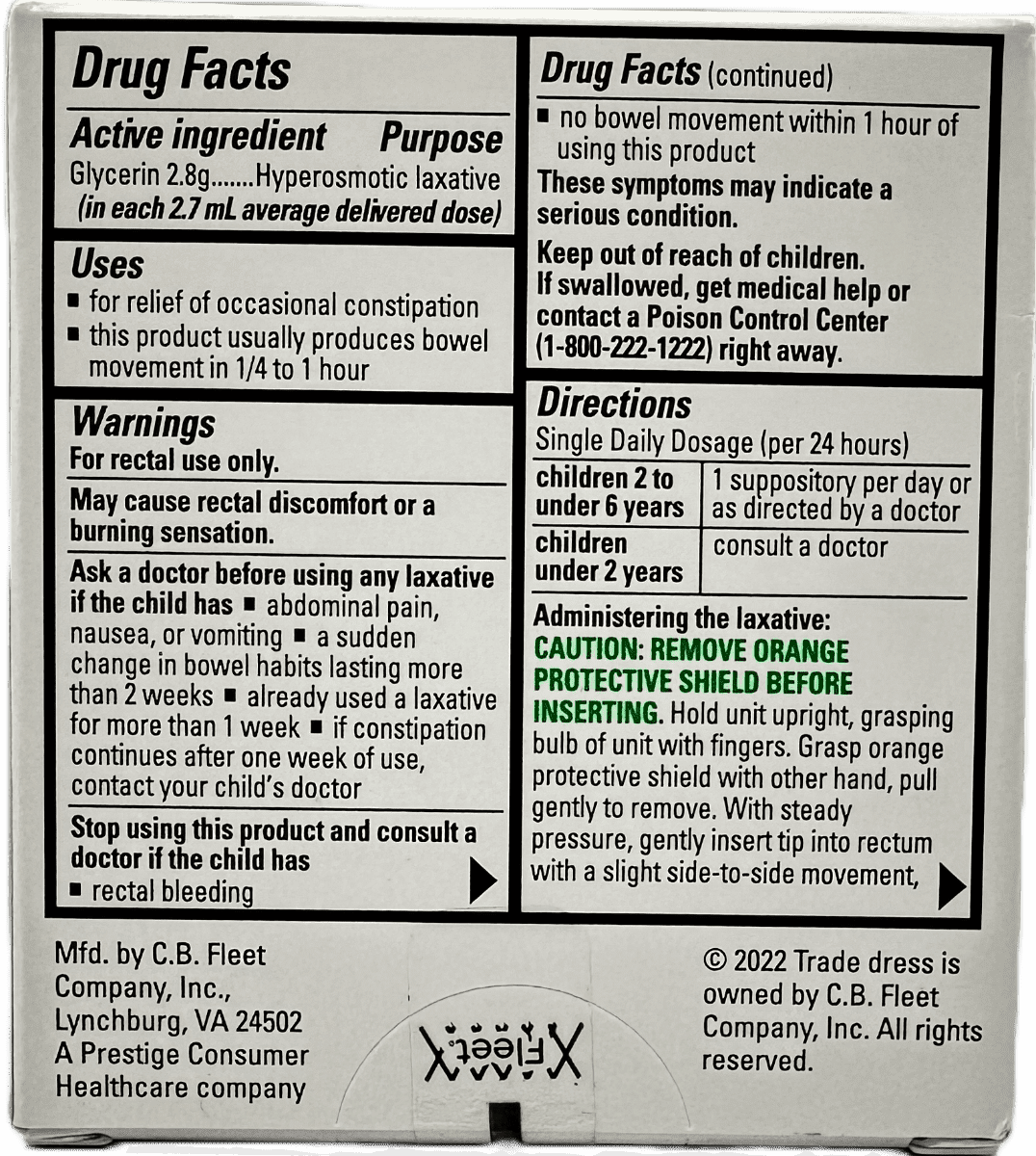 child suppository insertion